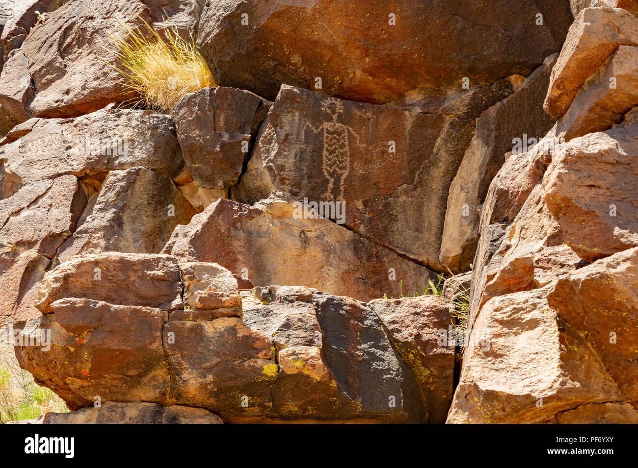 China Lake, CA, USA. 26th Apr, 2014. Little Petroglyph Canyon on the China Lake Naval Air ...