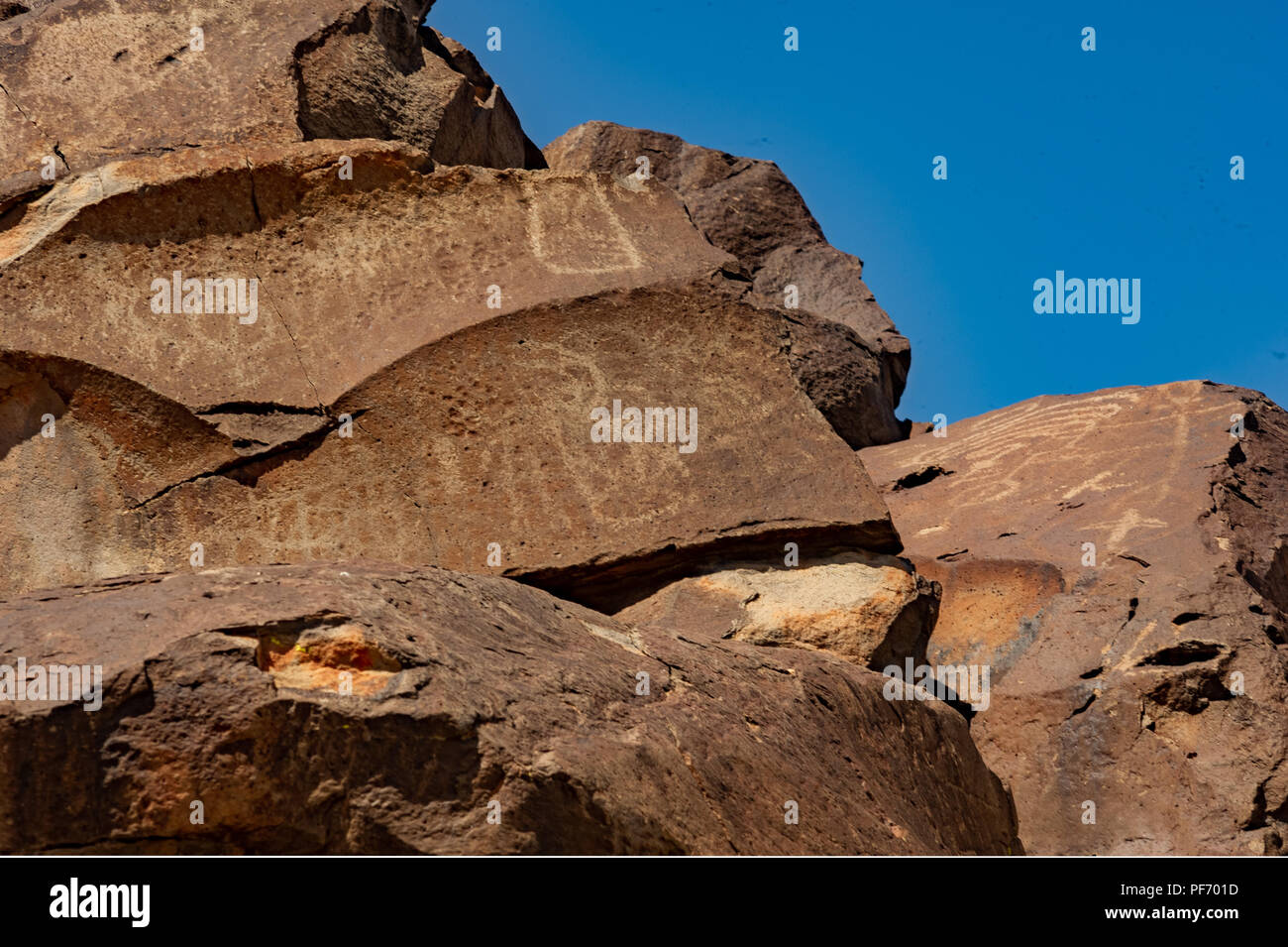 China Lake, CA, USA. 26th Apr, 2014. Little Petroglyph Canyon on the China Lake Naval Air ...
