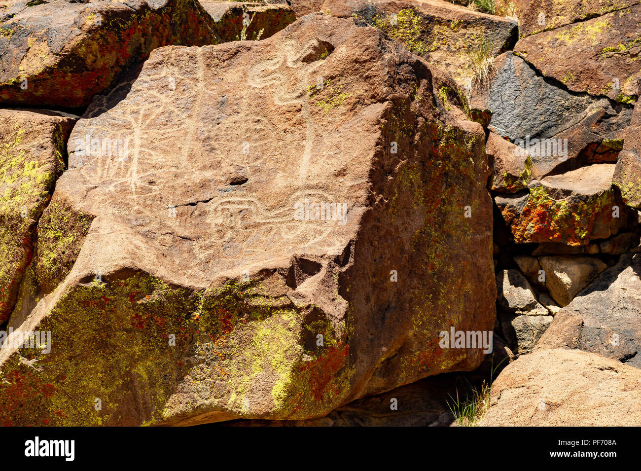 China Lake, CA, USA. 26th Apr, 2014. Little Petroglyph Canyon on the China Lake Naval Air ...