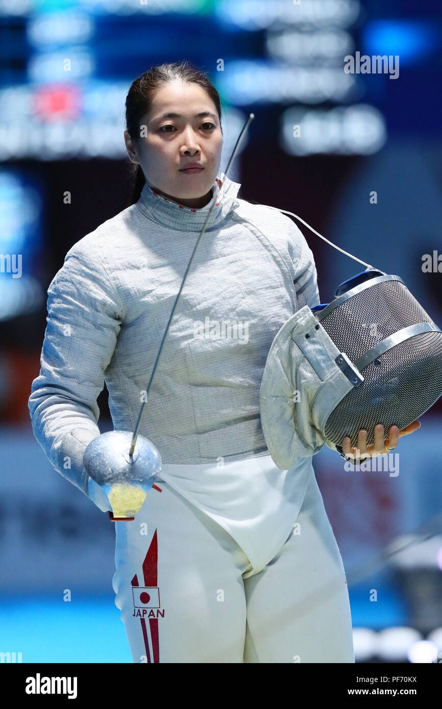 Jakarta, Indonesia. 19th Aug, 2018. Norika Tamura (JPN) Fencing : Women ...