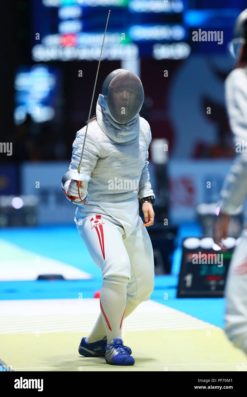 Jakarta, Indonesia. 19th Aug, 2018. Norika Tamura (JPN) Fencing : Women ...