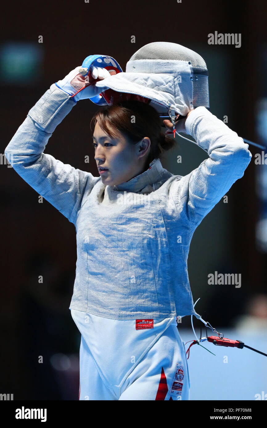 Jakarta, Indonesia. 19th Aug, 2018. Shihomi Fukushima (JPN) Fencing ...