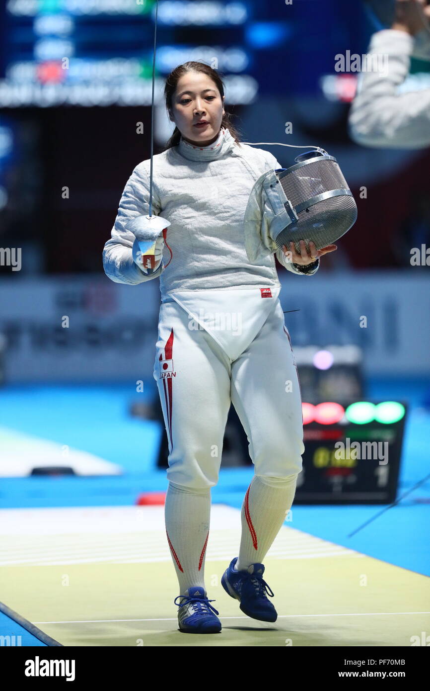 Jakarta, Indonesia. 19th Aug, 2018. Norika Tamura (JPN) Fencing : Women ...