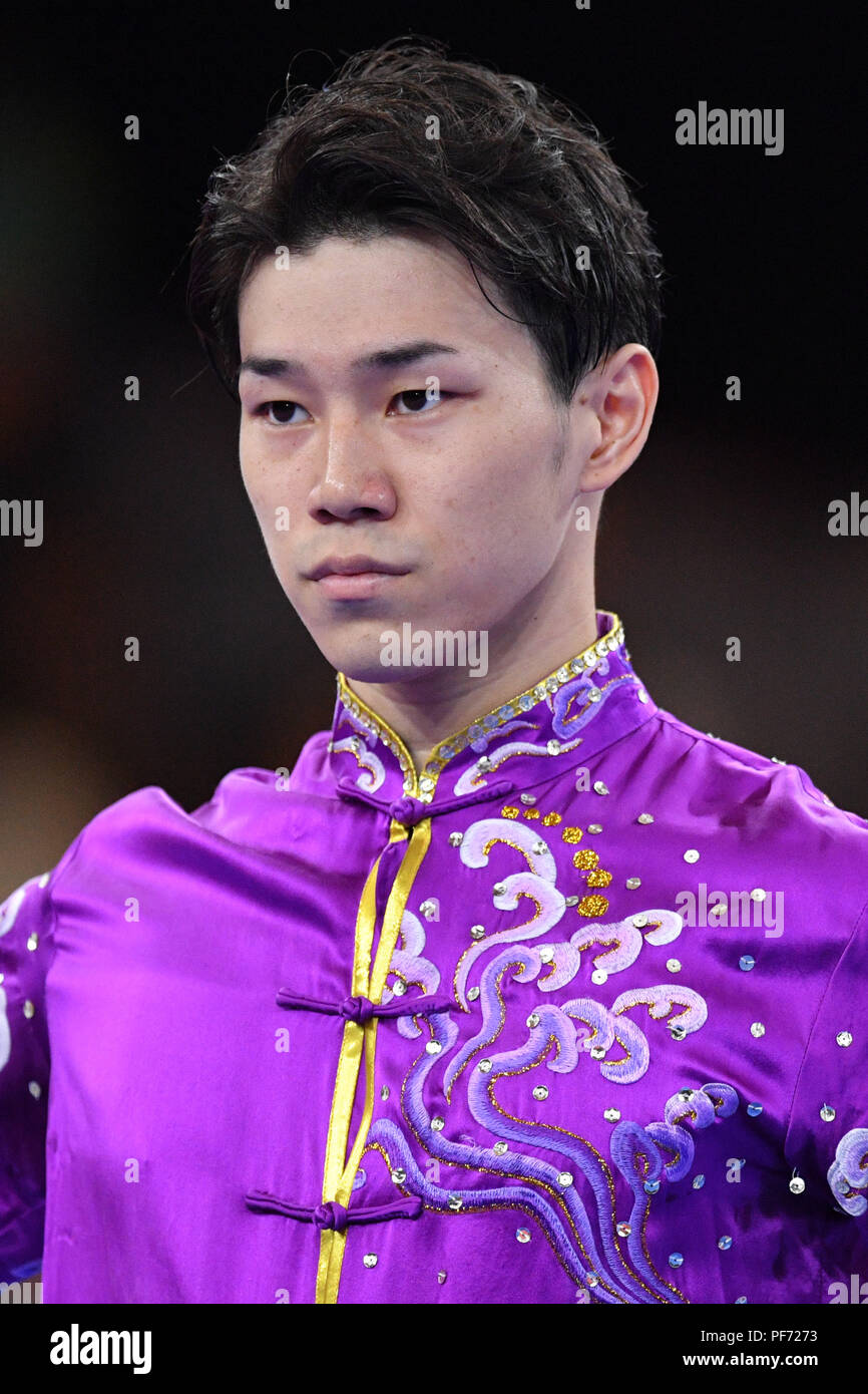 Jakarta, Indonesia. 19th Aug, 2018. Hibiki Betou (JPN) Wushu : Men's ...