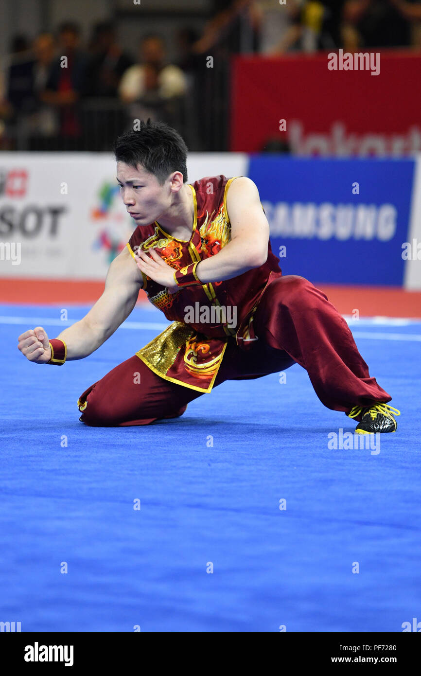 Jakarta, Indonesia. 20th Aug, 2018. Ryota Mori (JPN) Wushu : Men's Nanquan & Nangun All-round at ...