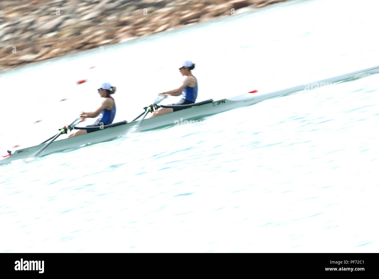 Palembang, Indonesia. 20th Aug, 2018. Miharu Takashima & Hinako ...