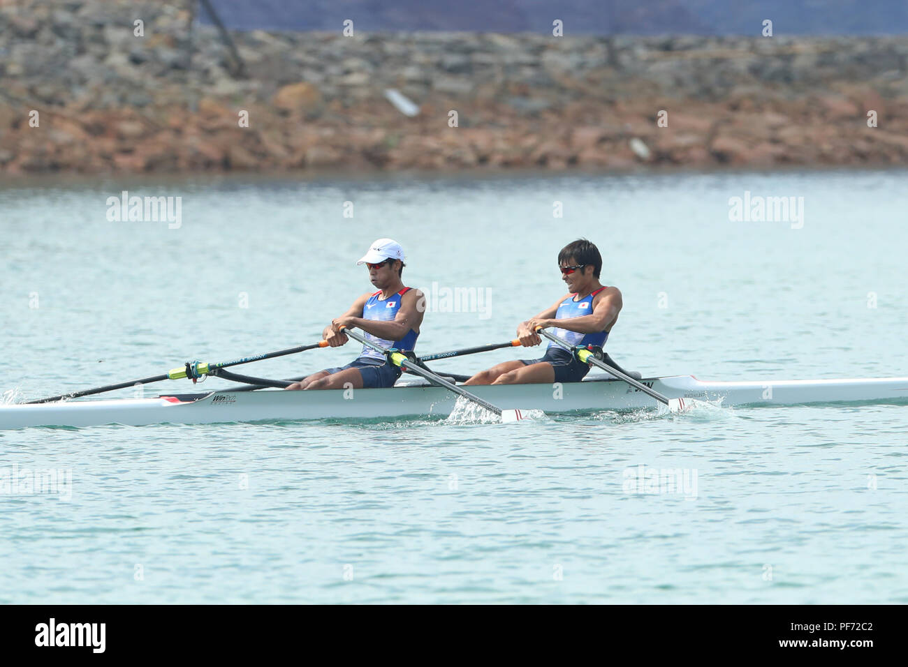 Palembang, Indonesia. 20th Aug, 2018. Masahiro Takeda & Masayuki ...