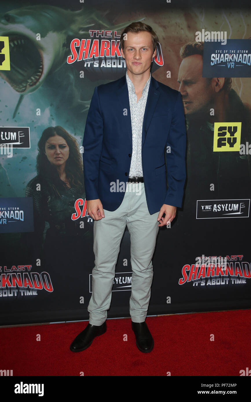 LOS ANGELES, CA - AUGUST 19: Connor Weil, at The Last Sharknado: Its ...