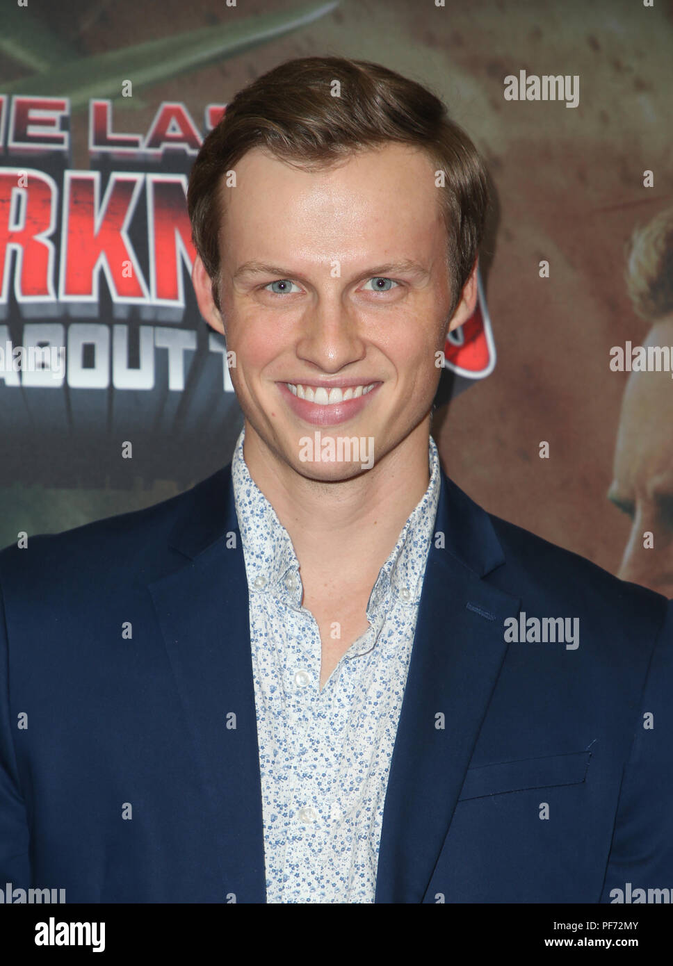 LOS ANGELES, CA - AUGUST 19: Connor Weil, at The Last Sharknado: Its About Time Premiere at ...