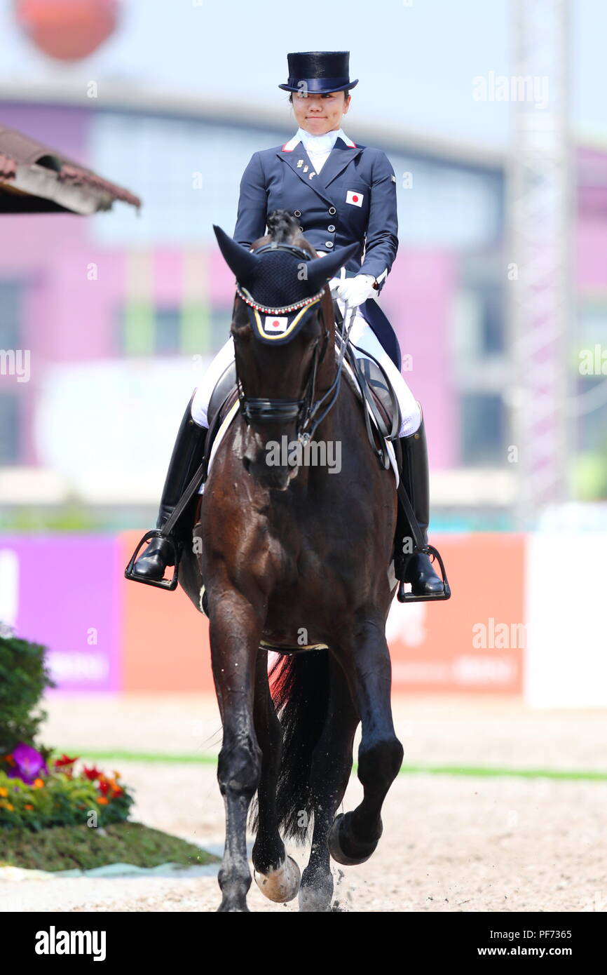 Jakarta, Indonesia. 20th Aug, 2018. Akane Kuroki (JPN) Equestrian ...