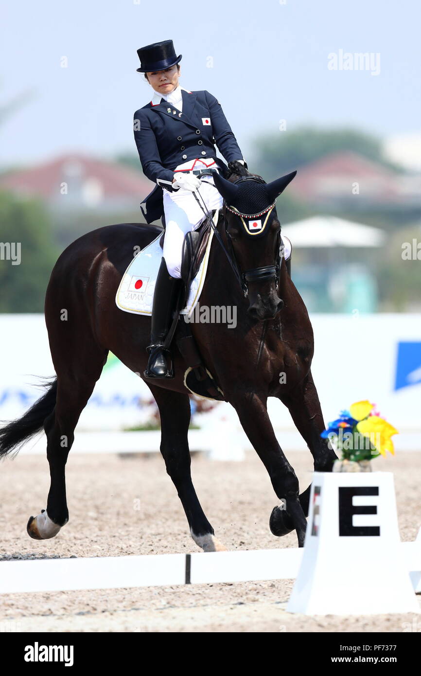 Jakarta, Indonesia. 20th Aug, 2018. Akane Kuroki (JPN) Equestrian ...