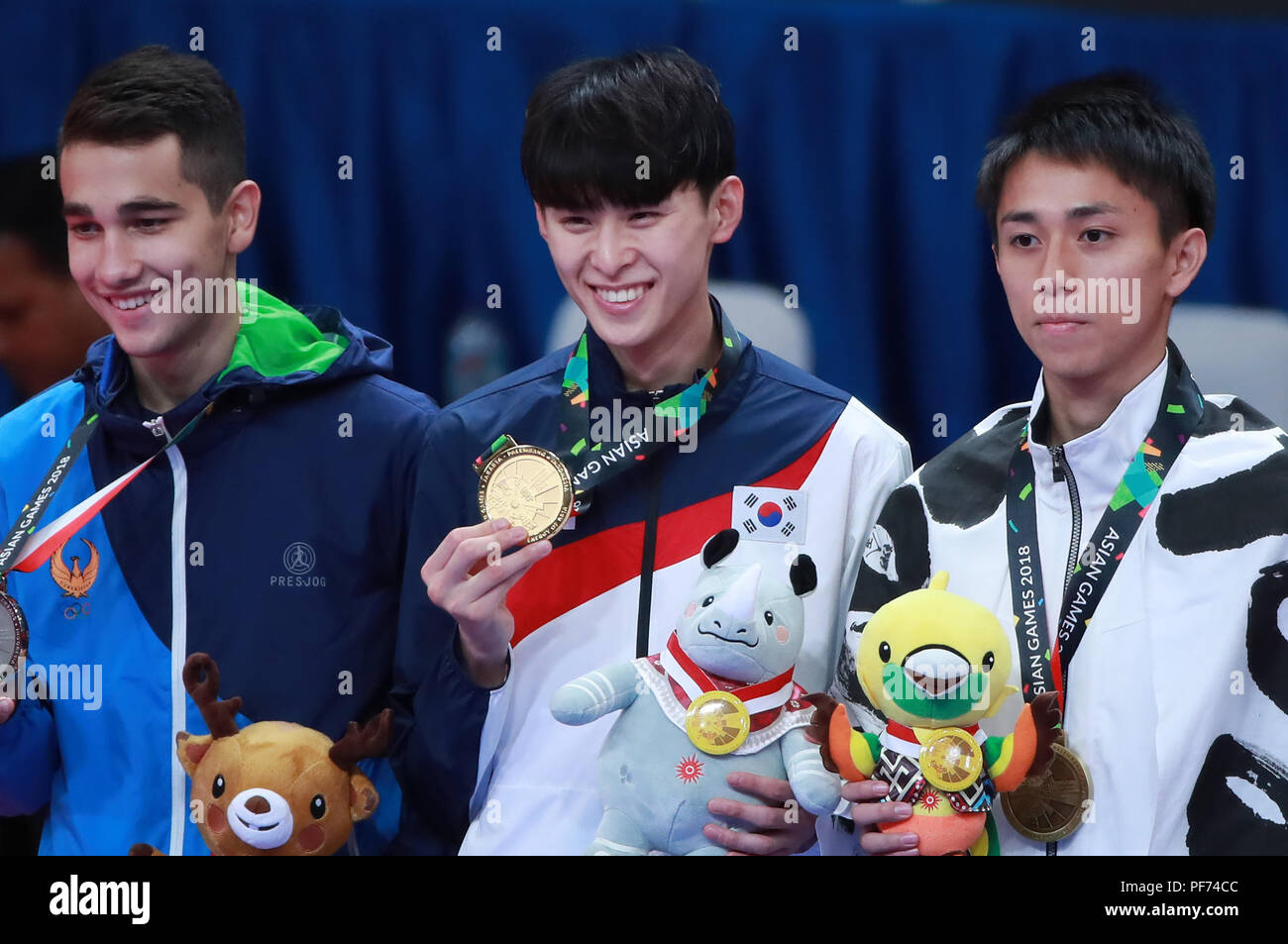 20th Aug, 2018. Kim Tae-hun's taekwondo gold at Jakarta Asiad Kim Tae ...