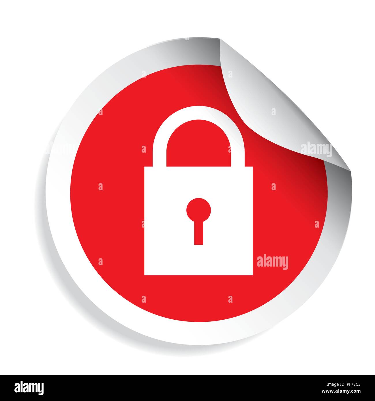 Lock key vector web Stock Vector Images - Alamy
