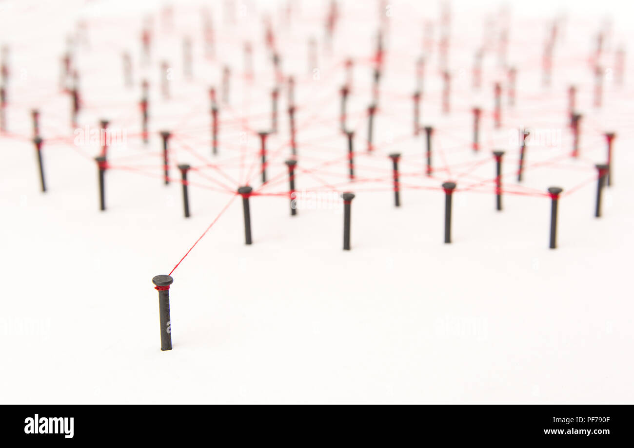 Linking entities, social media, Communications Network, one person ...