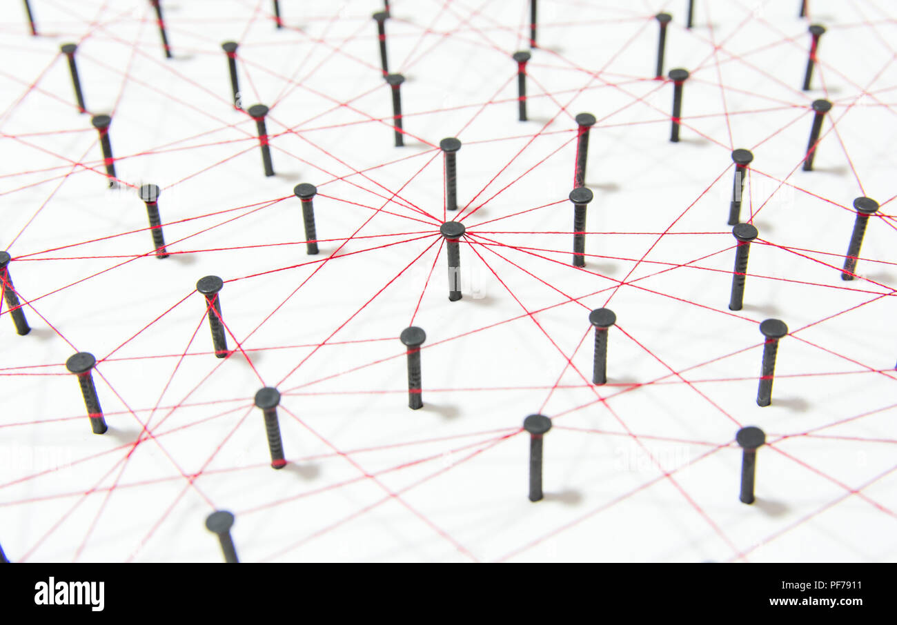 Linking entities, social media, Communications Network, The connection ...