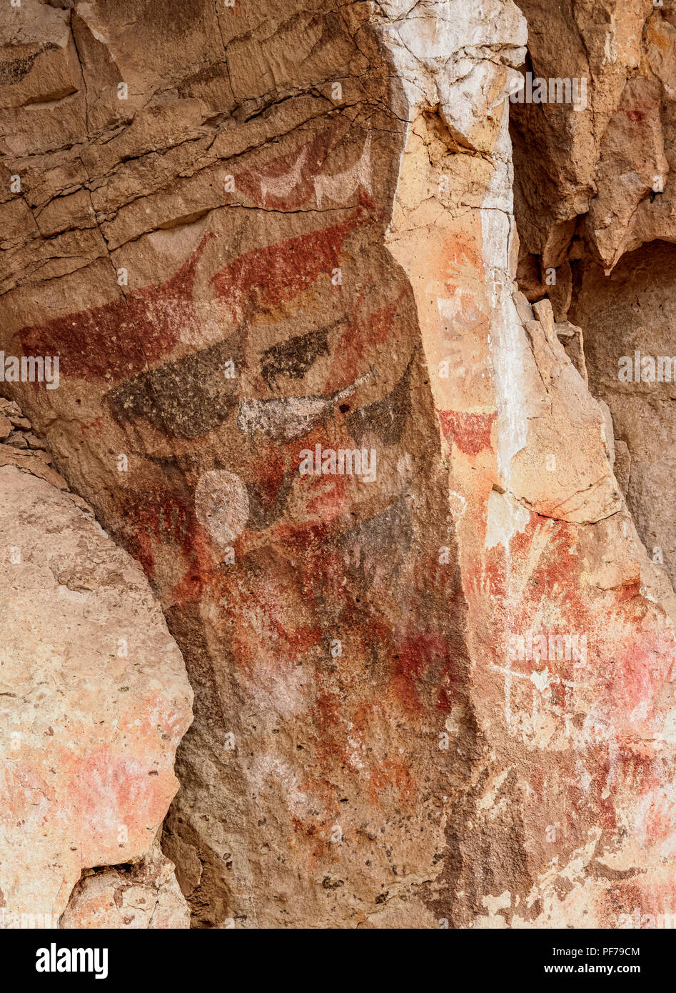 Cueva de las Manos, UNESCO World Heritage Site, Rio Pinturas Canyon ...