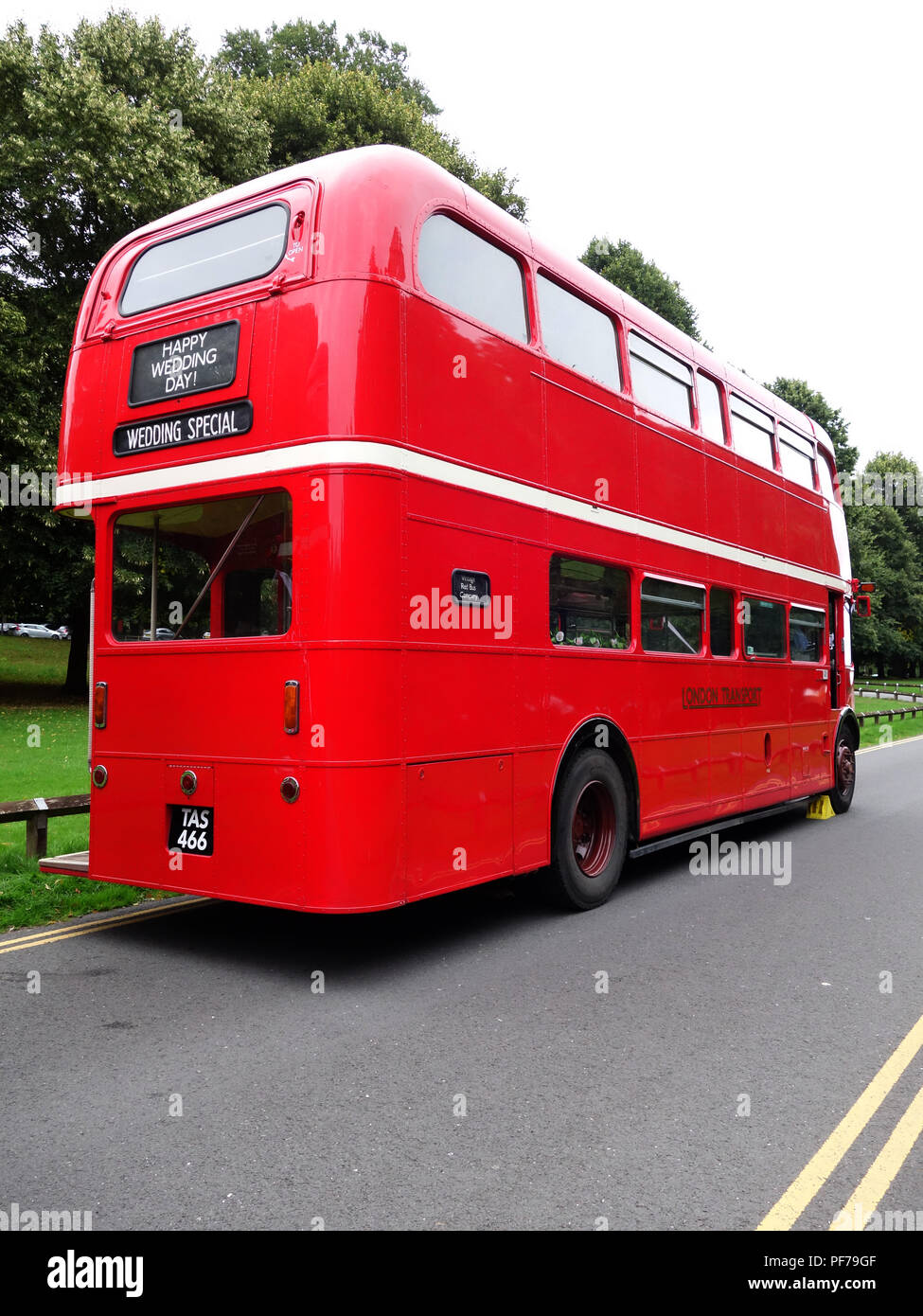 Full rear view of The London Transport Routemaster ‘Long' Bus outside ...