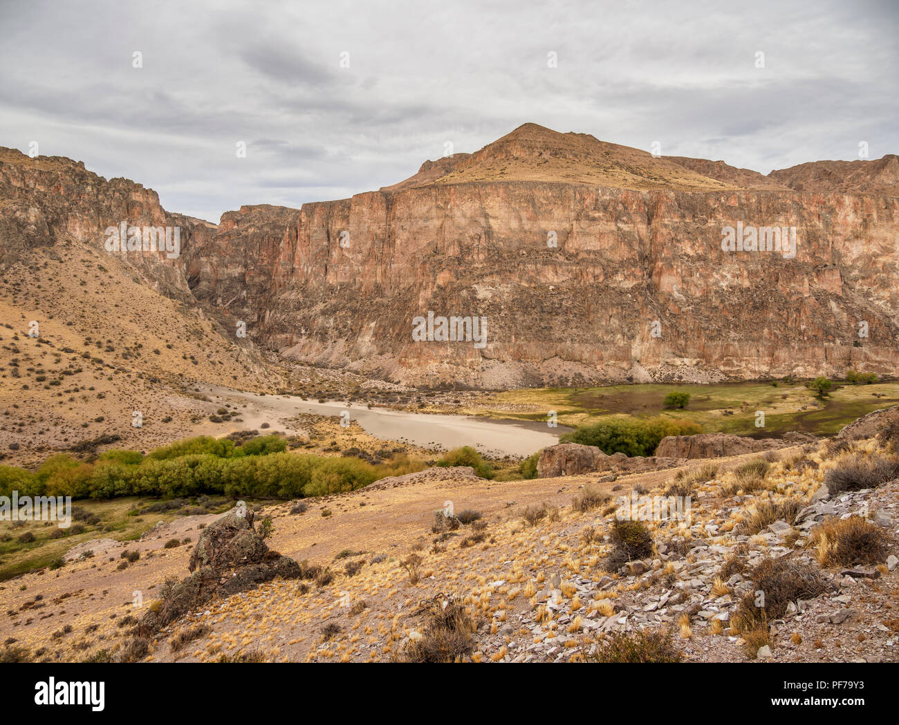 Rio Pinturas Canyon, Santa Cruz Province, Patagonia, Argentina Stock ...