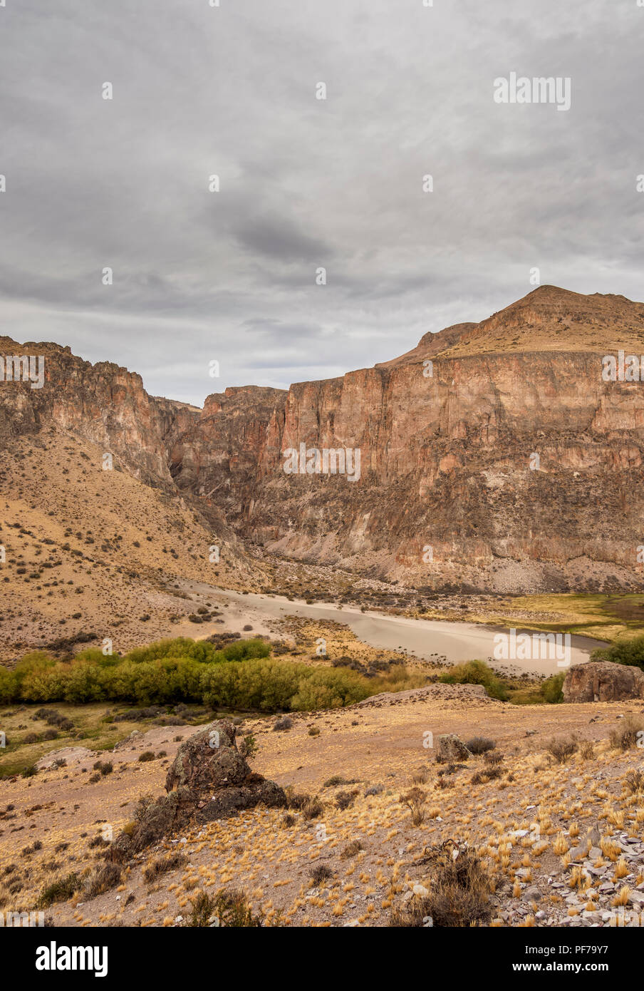 Rio Pinturas Canyon, Santa Cruz Province, Patagonia, Argentina Stock ...