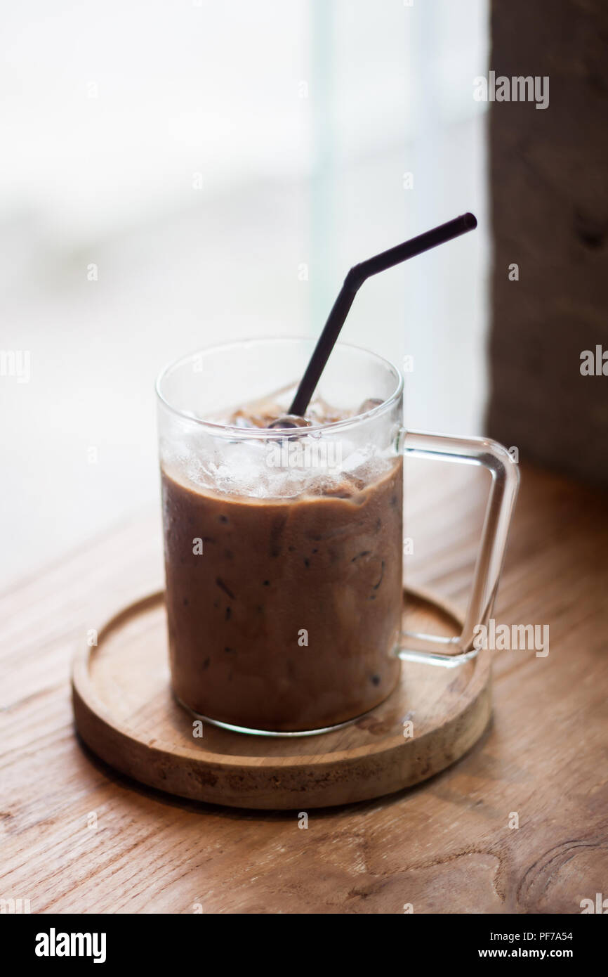 Iced coffee in coffee shop, stock photo Stock Photo - Alamy