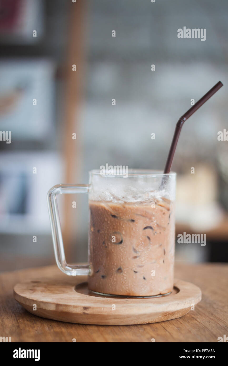 Iced coffee in coffee shop, stock photo Stock Photo - Alamy