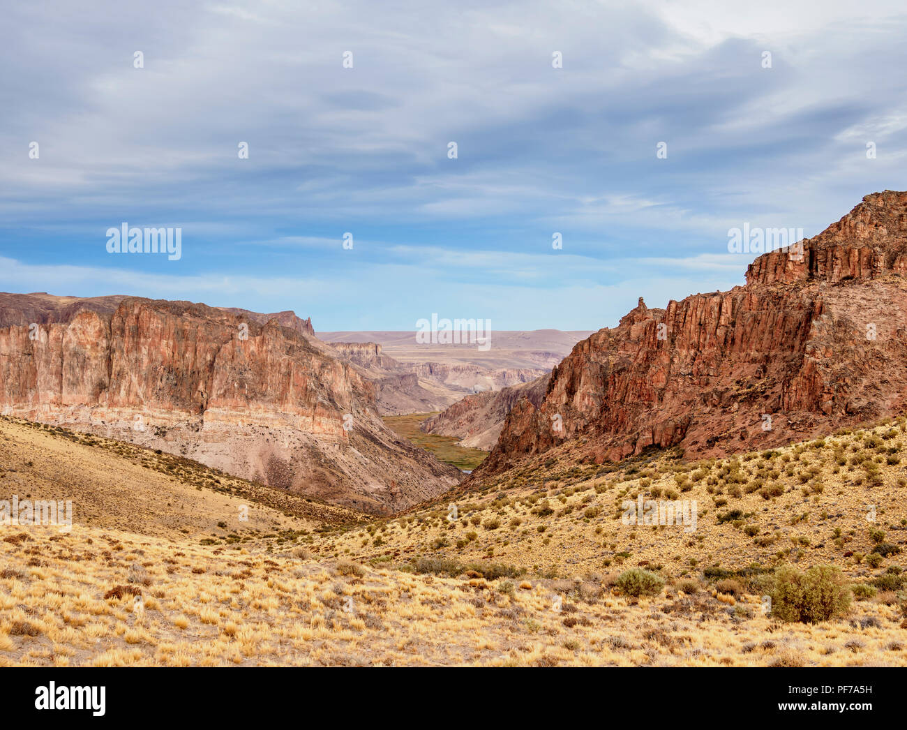 Rio Pinturas Canyon, Santa Cruz Province, Patagonia, Argentina Stock ...