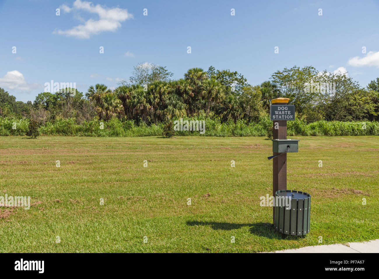 Pet Dog Waste Station Stock Photo - Alamy