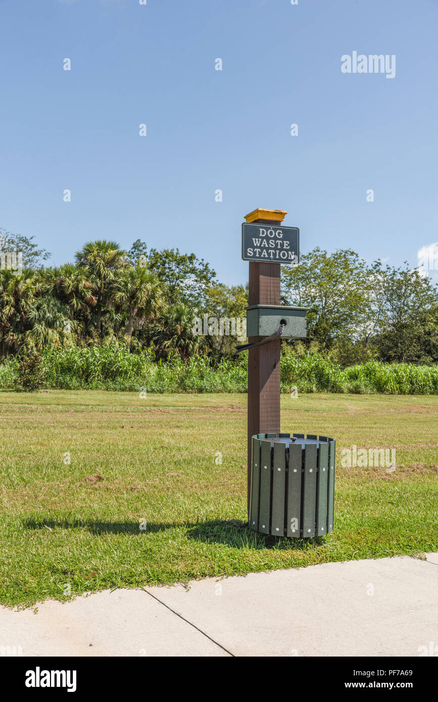 Pet Dog Waste Station Stock Photo - Alamy