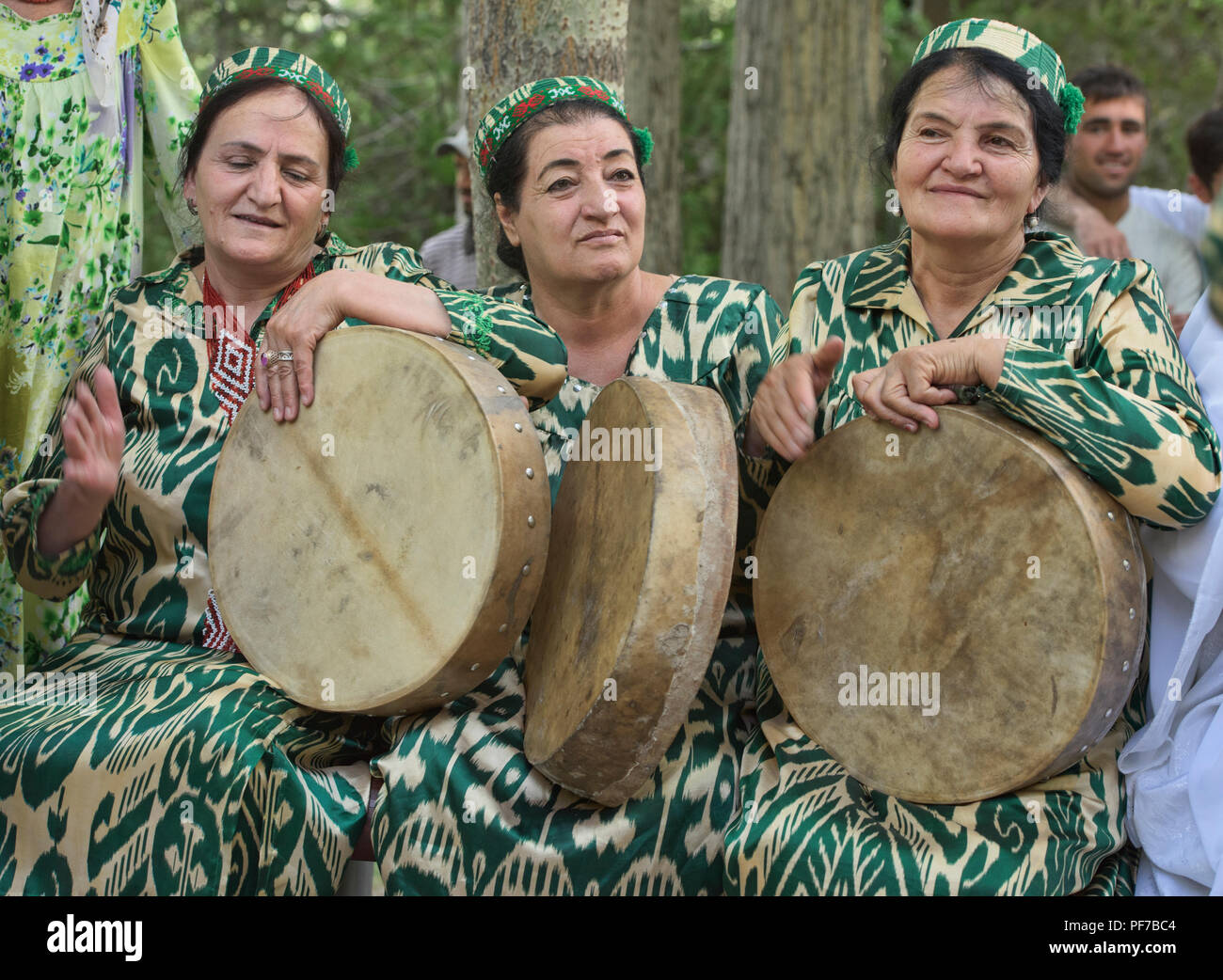 Pamiri women celebrating at the 'Roof of the World' festival in Khorog ...