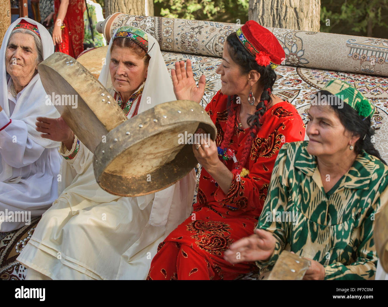 Pamiri women celebrating at the 'Roof of the World' festival in Khorog ...