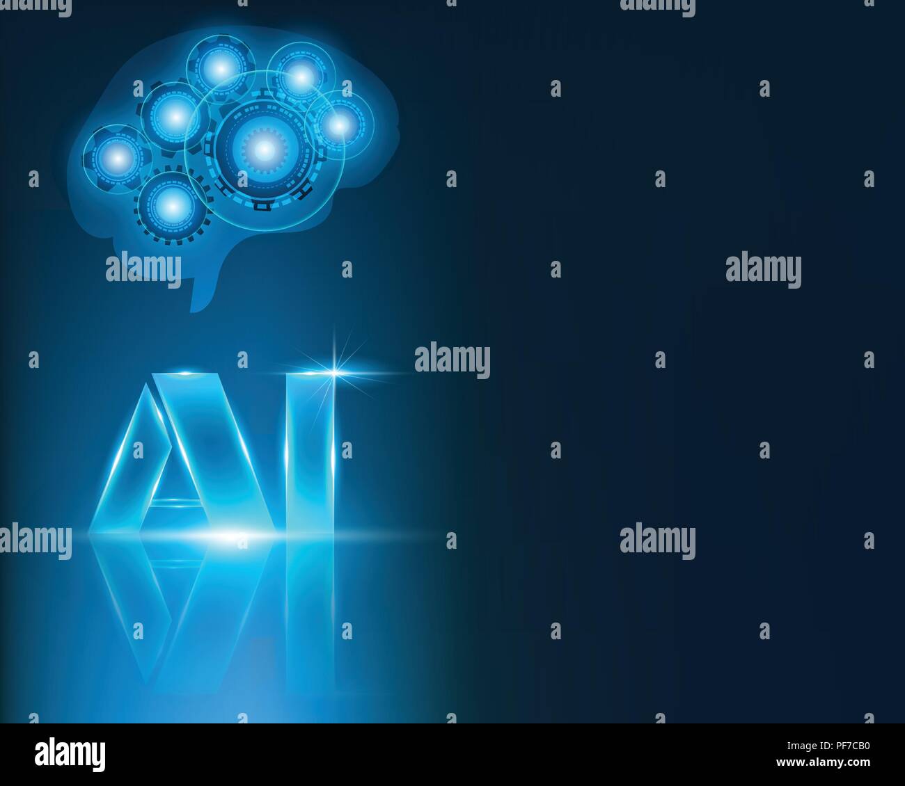 Ai business brain graphic Stock Vector Images - Alamy