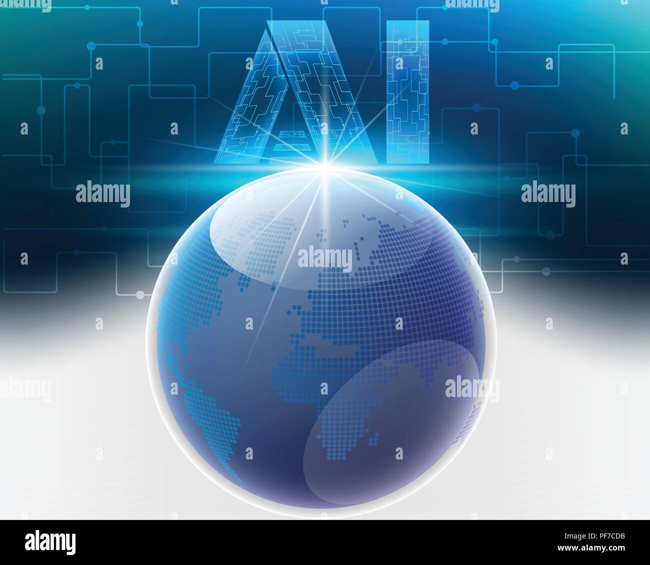 Global world cloud bigdata information network With AI Letter Digital ...