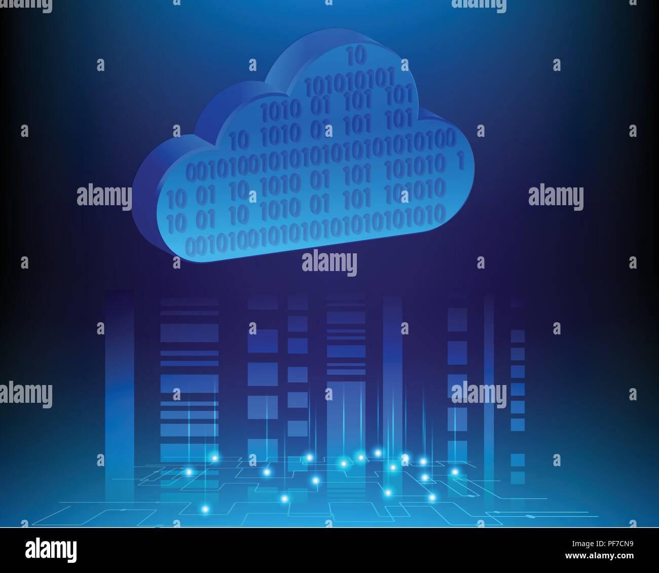 Cloud computing business Transaction data storage technology with ...