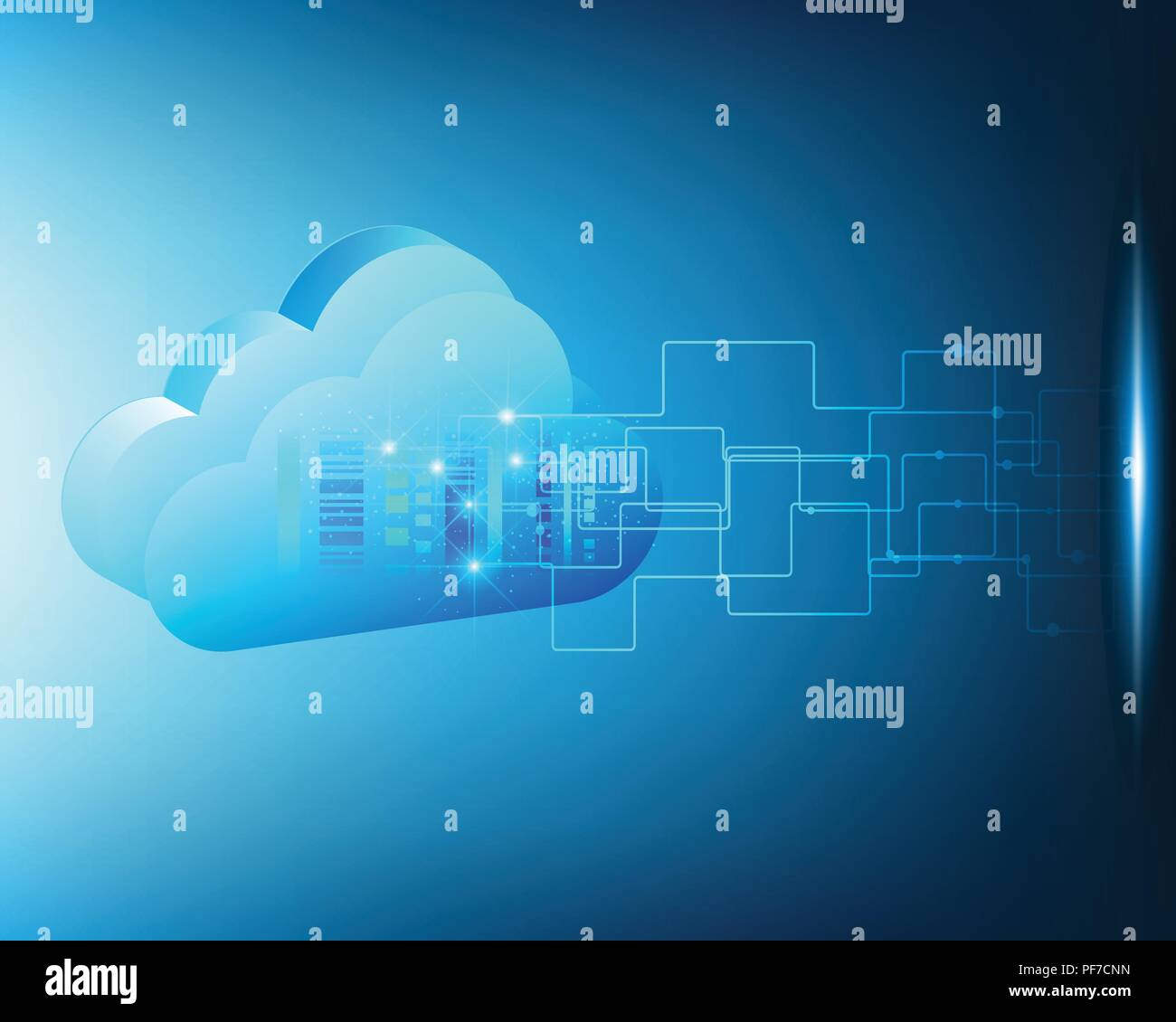 Cloud computing business Transaction data storage technology with ...