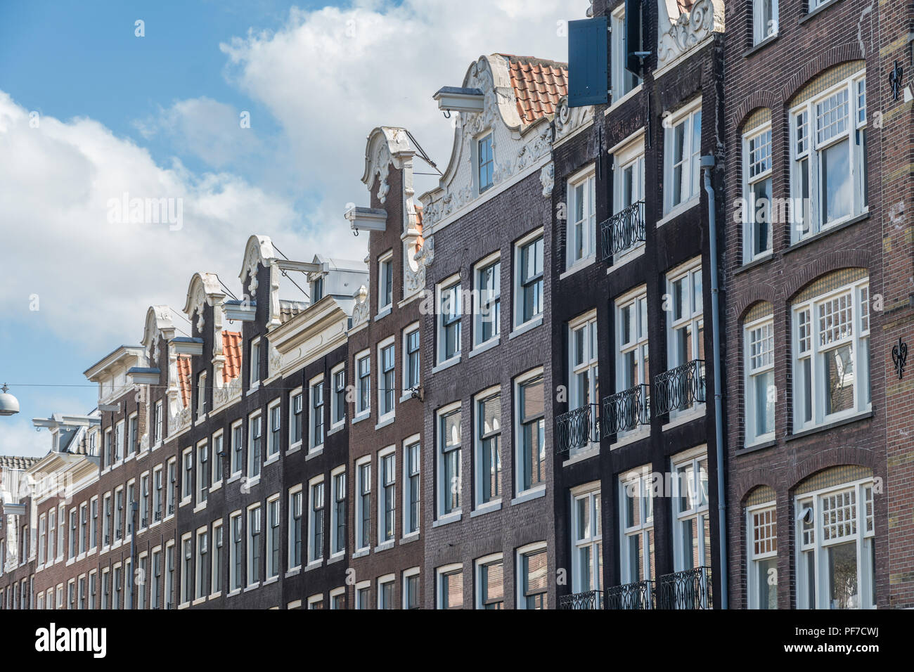 Traditional old buildings in Amsterdam, the Netherlands Stock Photo - Alamy