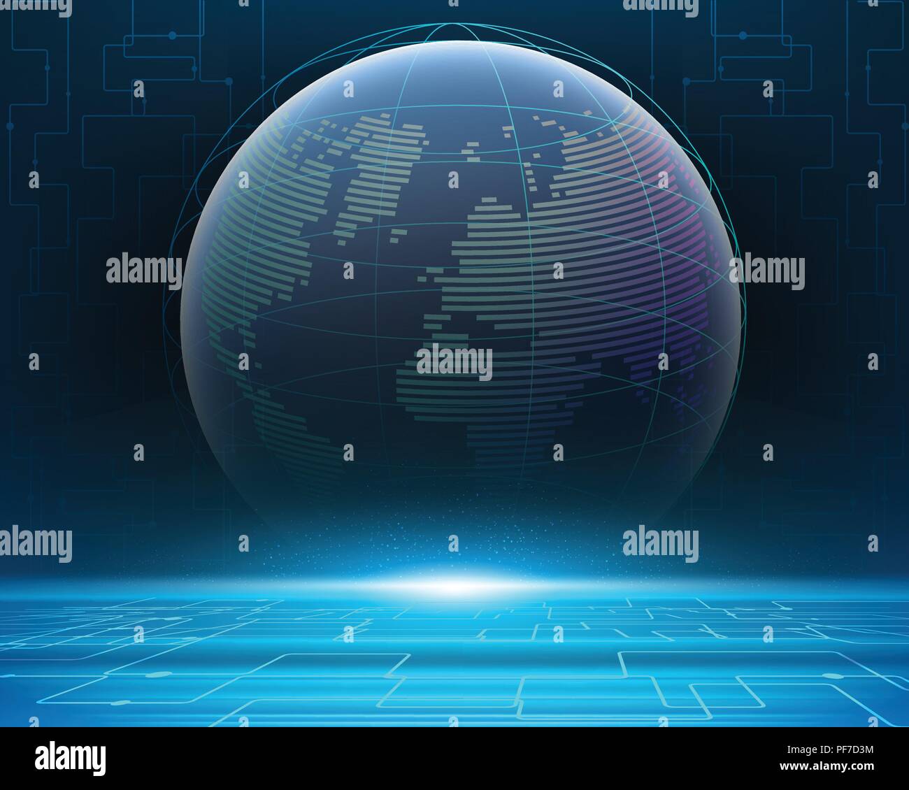 Wireframe Global world bigdata information network system.vector illustration EPS10 Stock Vector ...