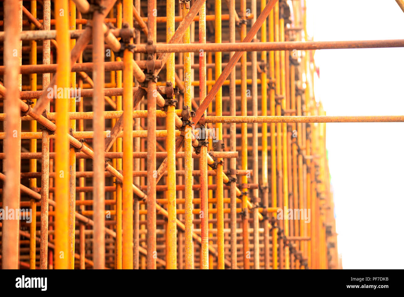 Scaffolding is on the construction site Stock Photo - Alamy