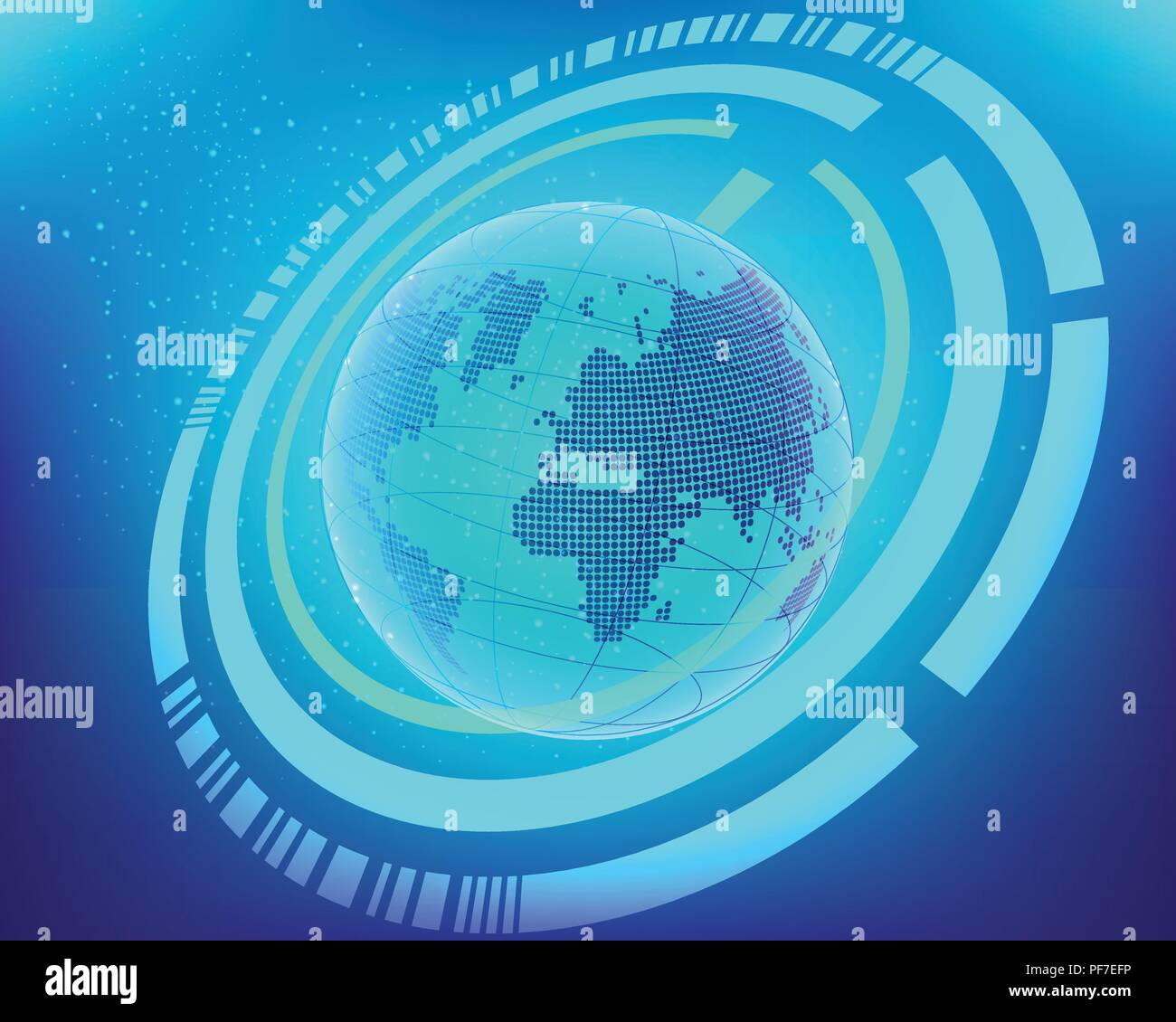 World map cyber switch wireless internet network connection business ...
