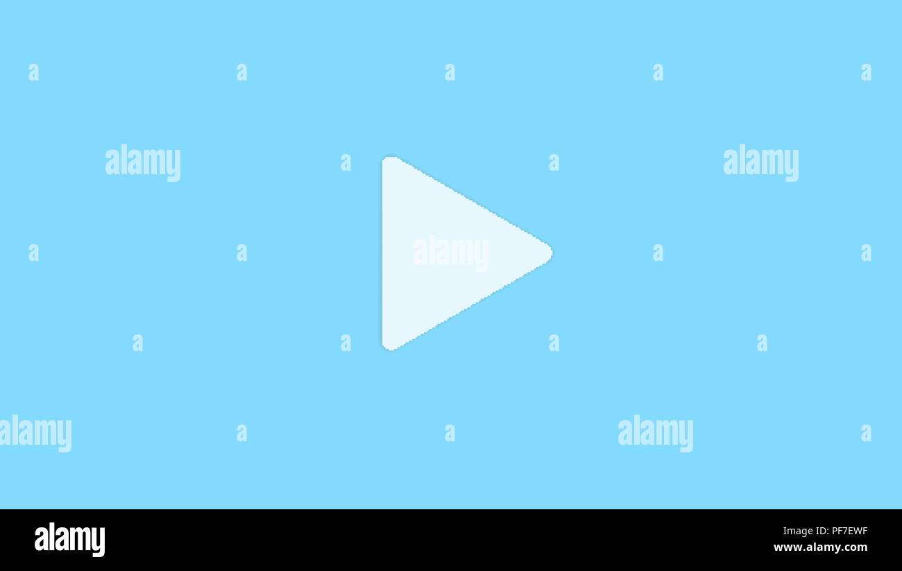 Simple video playe play button for multimedia, sites and apps Stock ...