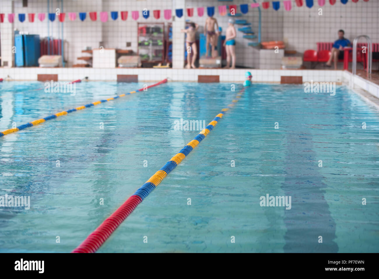 Red pool lane hi-res stock photography and images - Alamy