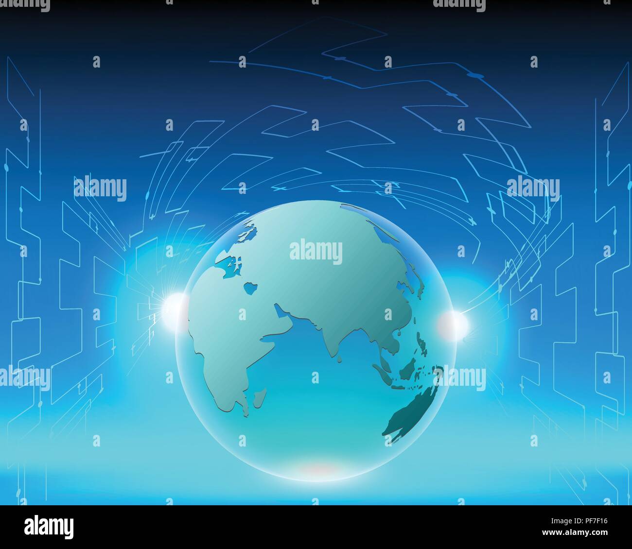 World cyber internet network connection business zone online.Vector ...