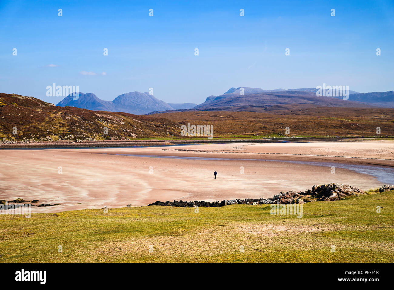 Man Walking Alone On Remote Beach High Resolution Stock Photography and ...
