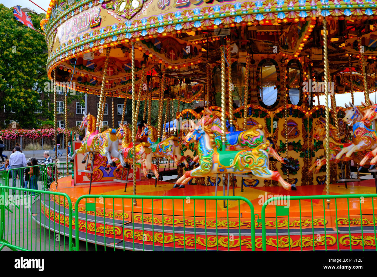 Fairground ride at Greenwich London UK Stock Photo - Alamy