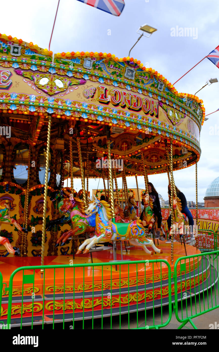 Fairground ride at Greenwich London UK Stock Photo - Alamy