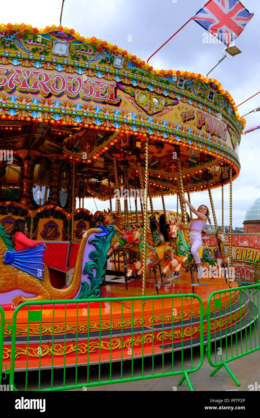 Fairground ride at Greenwich London UK Stock Photo - Alamy