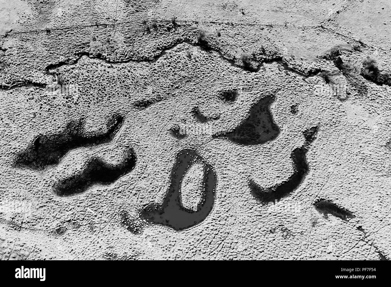 Shallow water ponds Black and White Stock Photos & Images - Alamy