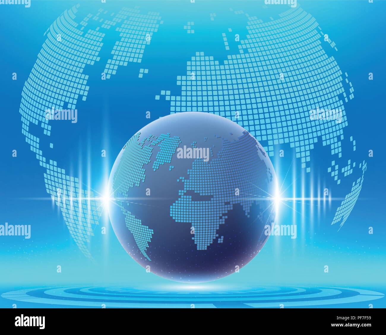 World cyber digital internet network connection business zone online ...