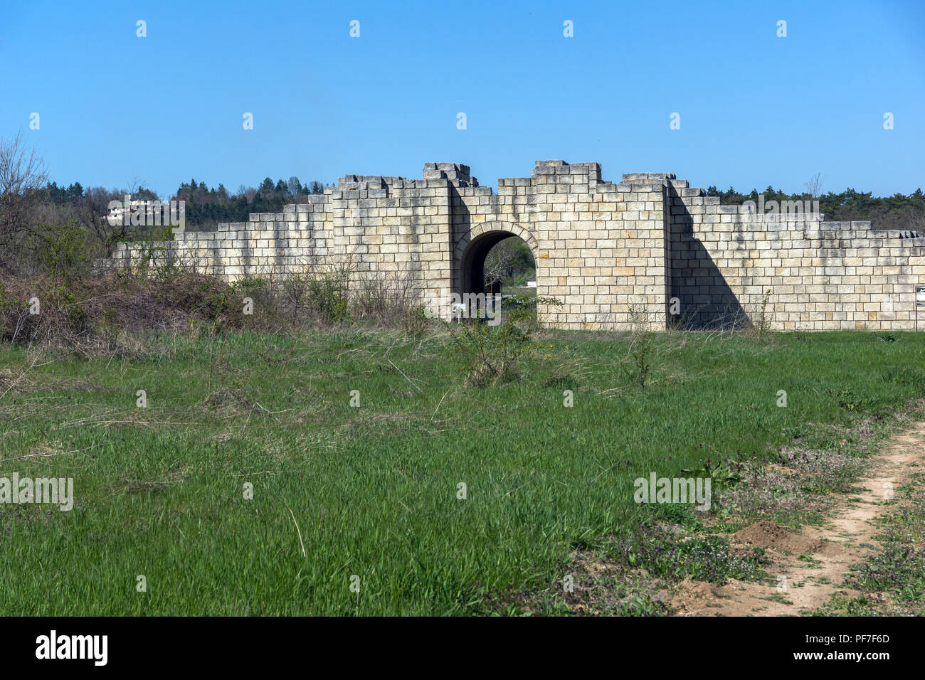 Ruins of The capital city of the First Bulgarian Empire medieval ...