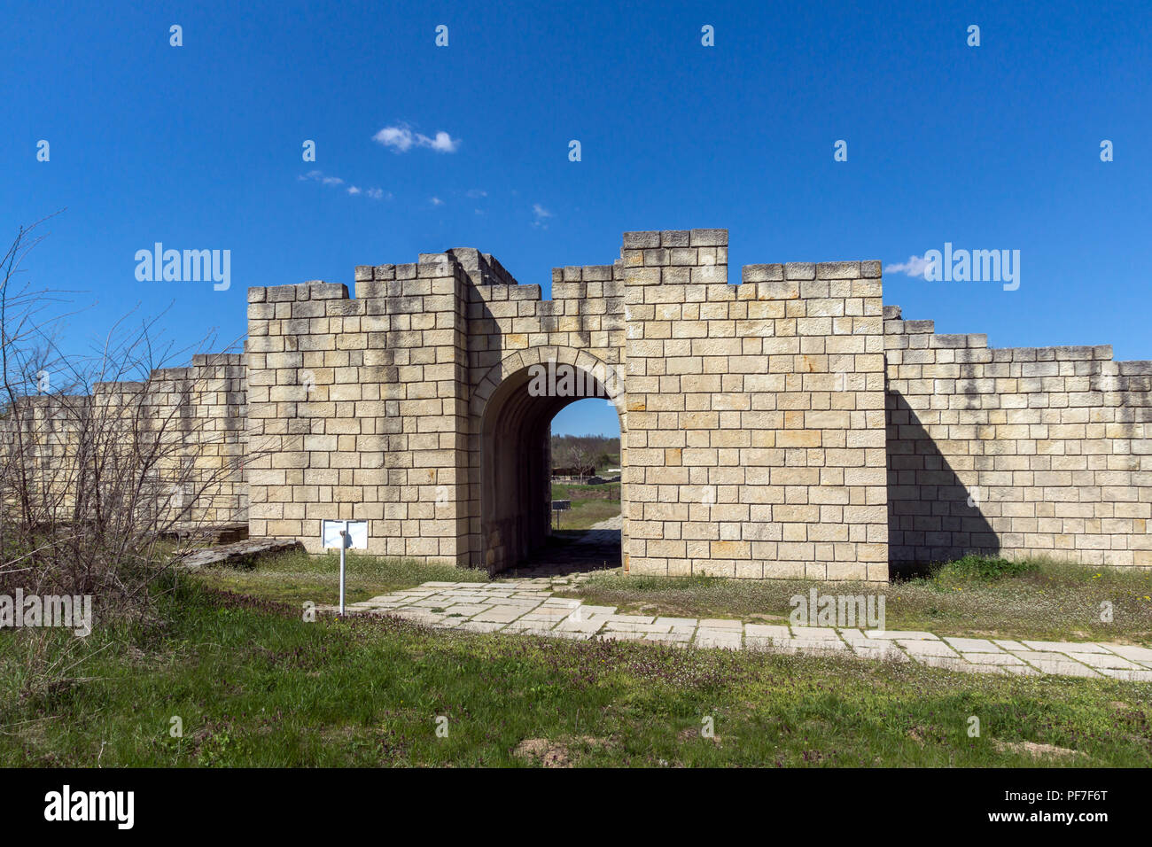 Ruins of The capital city of the First Bulgarian Empire medieval ...