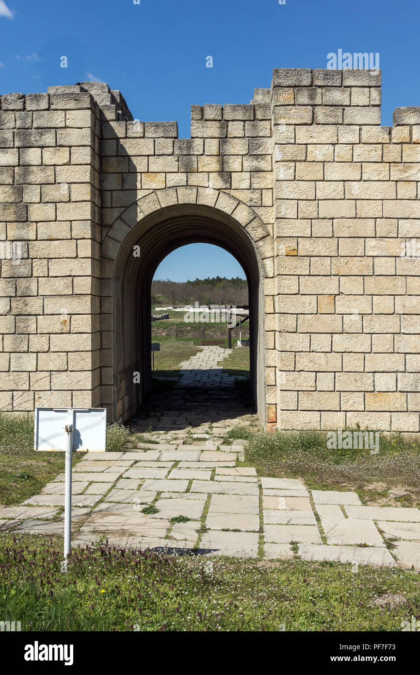 Ruins of The capital city of the First Bulgarian Empire medieval ...